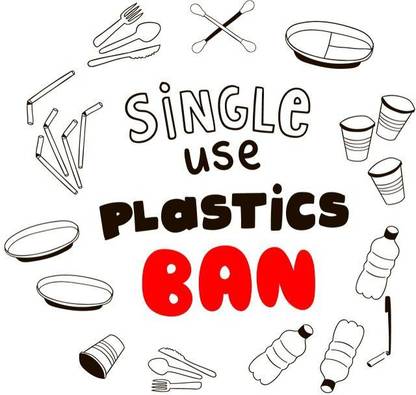 single use plastic ban |save environment|NO plastic|save earth Paper ...