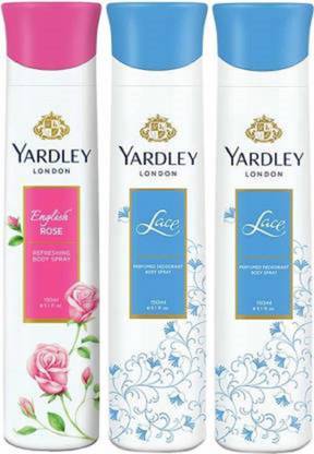 Yardley London English Rose & Lace Deodorant Spray Deodorant Spray ...