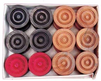 Quinergys Wooden Carrom Coins Pawns with Striker Carrom Pawns Price in ...