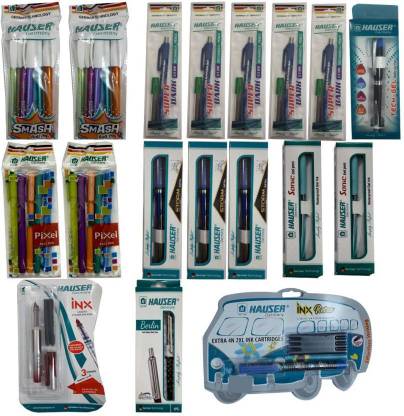 HAUSER 1 HAUSER GERMANY INX RETRO LIQUID INK FOUNTAIN PEN + 1 HAUSER ...