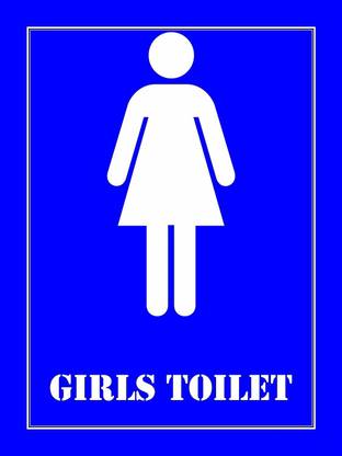 Sign Board For Girls Toilet Fine Art Print - Ratnesh Malhotra posters ...