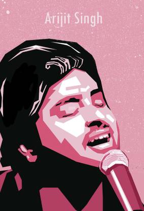 Arijit Singh pop Art Rolled Poster Paper Print - Music posters in India ...