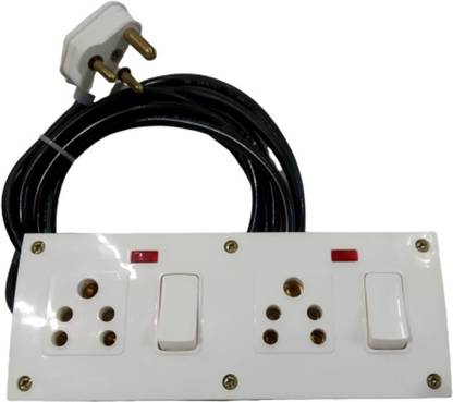 Shop Comfort (2+2) Extension Switch Board with 2 Sockets(5A) and 2 ...