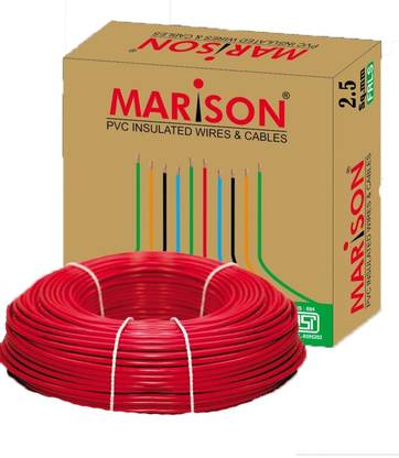 MARISON PVC 2.5 sq/mm Red 90 m Wire Price in India - Buy MARISON PVC 2. ...