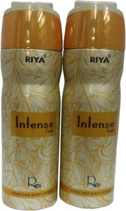 RIYA Intense Gold Perfume Deo Body Spray 200ml ( Pack Of 2 ) Perfume ...