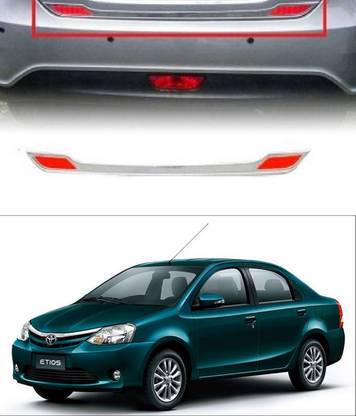 PRTEK Rear Trunk Dicky (Chrome) 040 Chrome Toyota Etios Rear Garnish ...