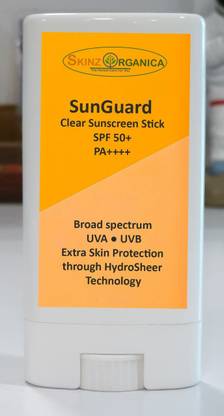 skinzorganica Sunguard Clear Sunscreen Stick SPF 50, PA++++ - SPF 50 PA ...