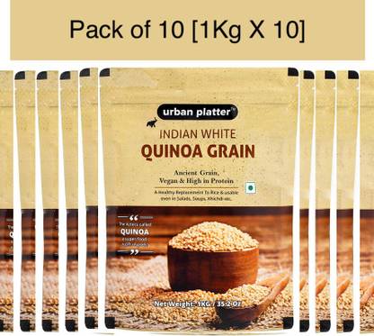 urban platter Whole White Quinoa Grain 1Kg [Pack of 10 X1Kg] Quinoa ...