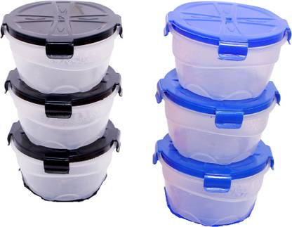 Flipkart.com | Lush Unbreakable Transparent 200 ml Container Black-Blue ...