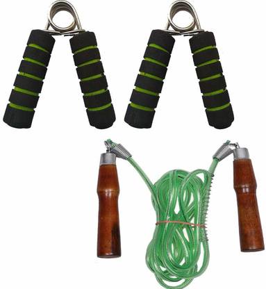 Shining Shop Wooden Skipping Rope with pair of hand grip Fitness ...