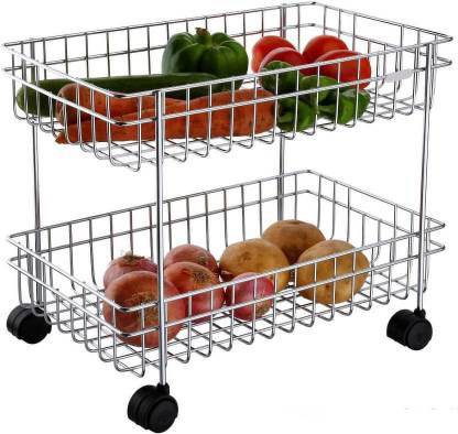 Mir mart Stainless Steel Kitchen Trolley Price in India - Buy Mir mart ...