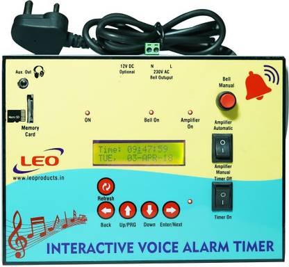 Leo Automatic School Bell Timer With Voice Bell Message Announcement ...