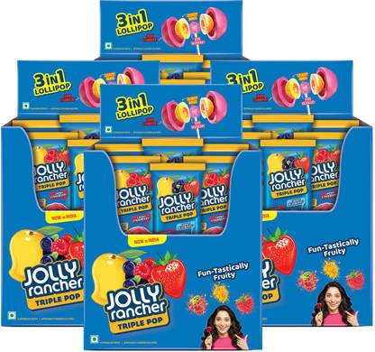 Jolly Rancher Triple Pop Assorted Pouch Mix Lollipop Price in India ...