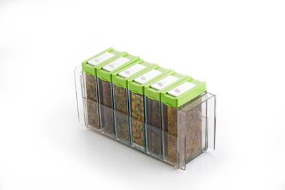 SHREE SHUBH POLYMERS Classy Spice Rack 6 Pcs 1 Piece Spice Set Price in ...