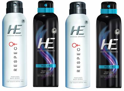 HE Advanced Grooming 2 Respect and 2 Ruler Perfumed Body Spray 150ml ...