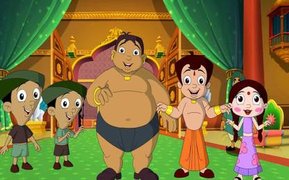 Chota Bheem Sticker Poster |Decorative Cartoon Wall Sticker |Wall ...