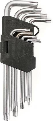 Inditrust 9pcs T10-T50 Torx Hex Wrench Screwdriver Star Key L Wrench ...