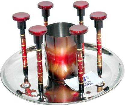 NGOR Glass Stand Multi Color Stainless Steel Glass Holder Price in ...