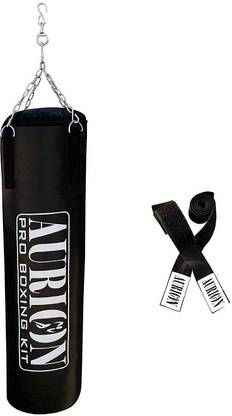 Aurion by 10Club Synthetic Leather Filled Punching Bag, 36-inch Black ...