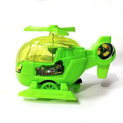 Toys World MINI HELICOPTER WITH LIGHT & ROPE PULLING FEATURE - MINI ...