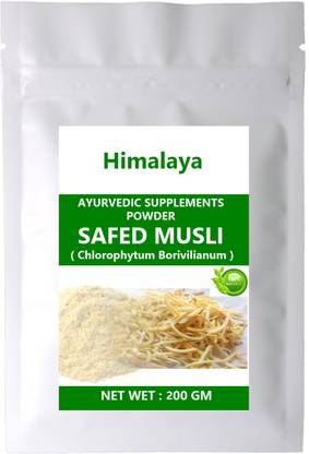 HIMALAYA NATURAL SAFED MUSLI POWDER (Chlorophytum Borivilianum) 200 Price in India - Buy ...