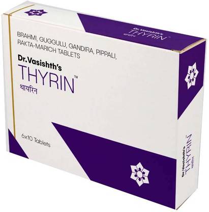 Dr.Vasishth's Thyrin Tablets 6x10 Price in India - Buy Dr.Vasishth's ...