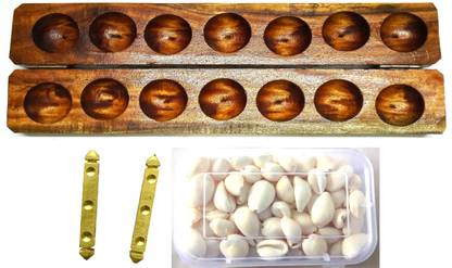 RKR Rec Pallankuzhi with shells and Box / Dayakattai Educational Board ...