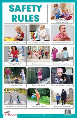 Safety Rules Educational Chart: Buy Safety Rules Educational Chart by ...