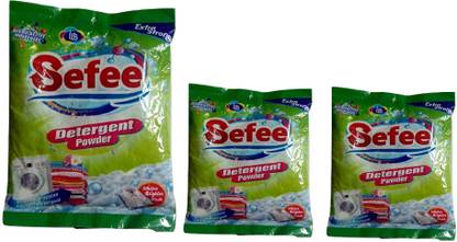 Sefee Detergent Powder (Extra Strong) 120G + 90Gx2Pcs Pack of 2 ...