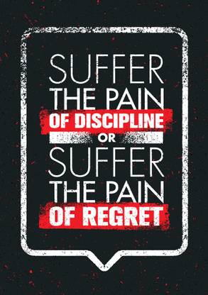 suffer the pain of |Motivational Poster|Inspirational Poster|Gym poster ...