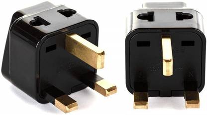 OREI India to UK, UAE, Hong Kong (Type G) Travel Adapter Plug - 2 in 1 ...