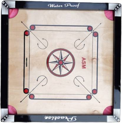 AS Wood Round Pocket Carrom Board 81.28 cm Carrom Board - Buy AS Wood ...