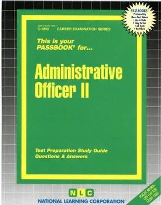 Administrative Officer II: Buy Administrative Officer II by Corporation ...