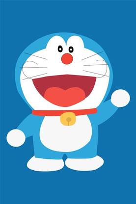 Doraemon Creative 3 D Wallpaper 12 x 18 Wall Poster Photographic Paper ...