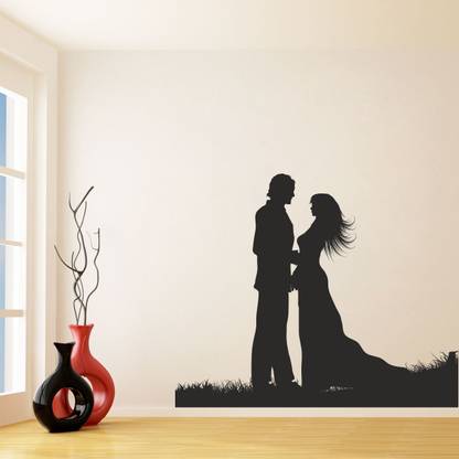 Decoration Sticker Loving Couple Wall Sticker 62 cm x 76 cm Medium Self ...