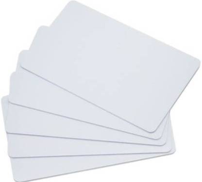 Poonam Plain White PVC ID Cards For InkJet Printing - Pack Of 50 Cards ...