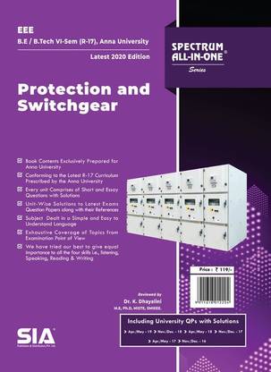 Protection And Switchgear, B.E/B.Tech (EEE) VI-Semester (R-17) (Anna ...