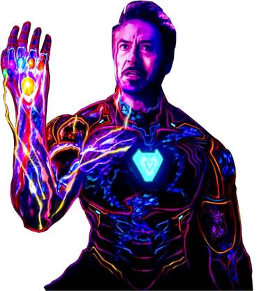 DivineDesigns 56 cm Iron Man Wall Sticker Self Adhesive Sticker Price ...