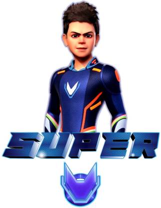 DivineDesigns 48 cm Super v with logo Self Adhesive Sticker Price in ...