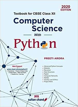 COMPUTER SCIENCE WITH PYTHON CLASS-XII (2020 EDITION): Buy COMPUTER ...