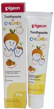 Pigeon TOOTHPASTE FOR CHILDREN ORANGE FLAVOUR Toothpaste - Buy Baby ...