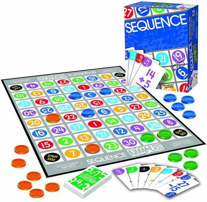 SPKART Sequence Number Board Game For Kids Board Game Strategy & War ...