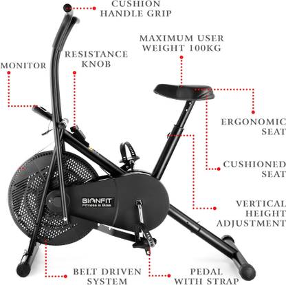 Air Bike Exercise Machine