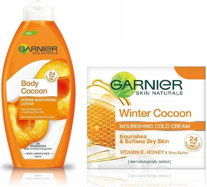 GARNIER Body Cocoon Intense Moisturising Lotion (250ml) + Winter Cocoon ...