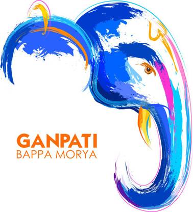 Ganpati Bappa god premium wall poster hindu god posters for room,mandir ...