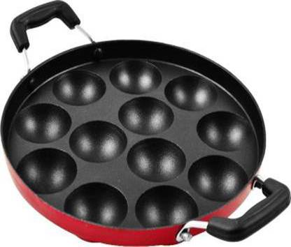 NK-STORE Non-Stick 12 cavity Litti Maker/Bati Maker/Appam maker Pot 23 ...