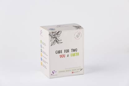 Saathi Overnight Bamboo Fibre Biodegradable Sanitary Pads- Pack of 12 ...