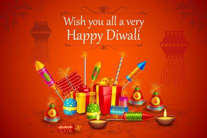 colorful fire cracker M |festival poster|diwali poster|poster for ...