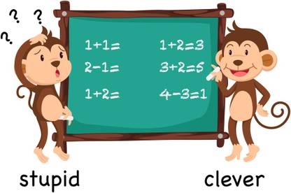 difference between stupid and clever |poster for kids|alphabest posters ...
