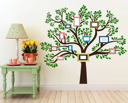 Wallzone 120 cm Family Photo Frame Tree Removable Sticker Price in ...